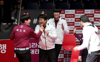 크라운해태, NH농협카드 꺾고 PBA 팀리그 4라운드 우승 : ZUM 뉴스