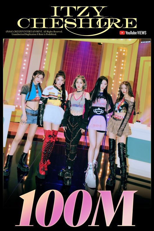 ITZY, 'CHESHIRE' 밀리언셀링+MV 1억 뷰 돌파..글로벌 인기몰이 : ZUM 뉴스